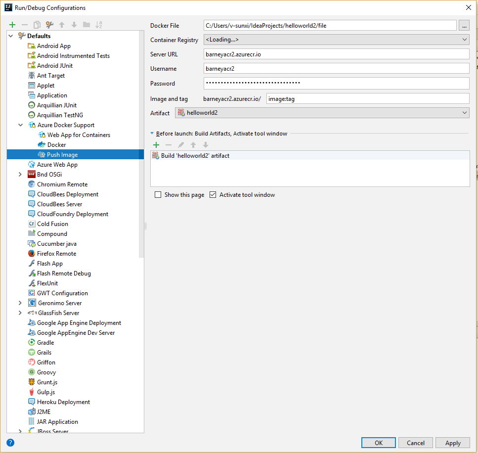 [IntelliJ]Can't save default run configuration · Issue #1126 · microsoft/azure-tools-for-java ...