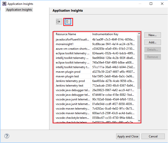 App insights list can't be refreshed automatically when change selected subscription · Issue ...