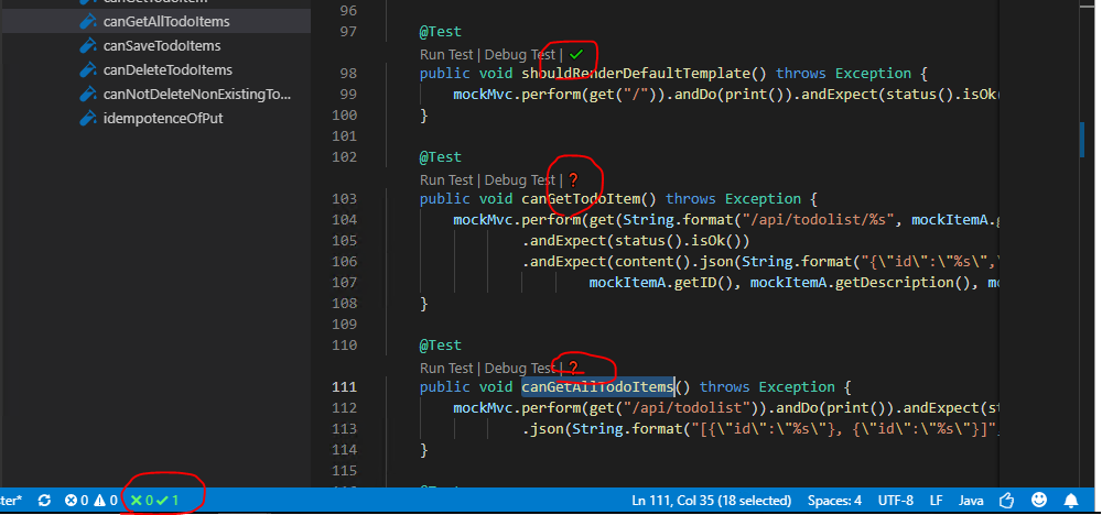 Should not affect the state of other methods if running a single method ...
