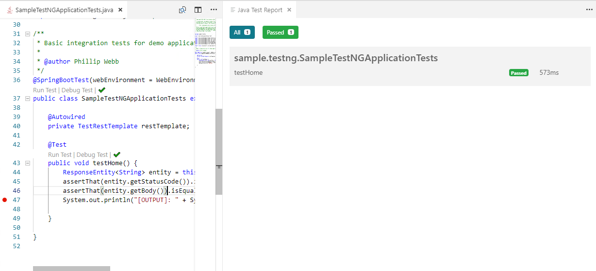 Cannot always show test report in side view · Issue #502 · microsoft ...