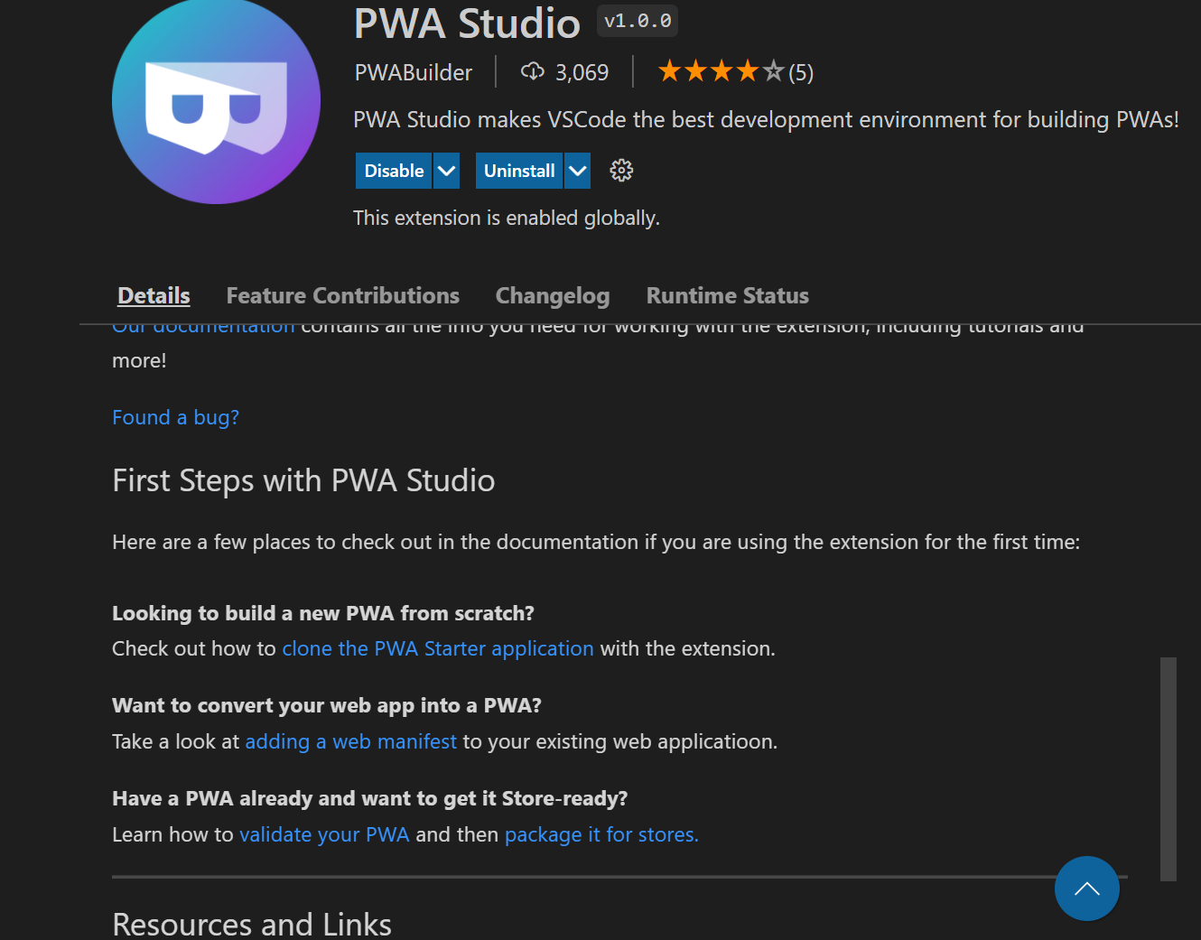 [VSCODE] Links on PDP page seem broken · Issue #2951 · pwa-builder/PWABuilder · GitHub