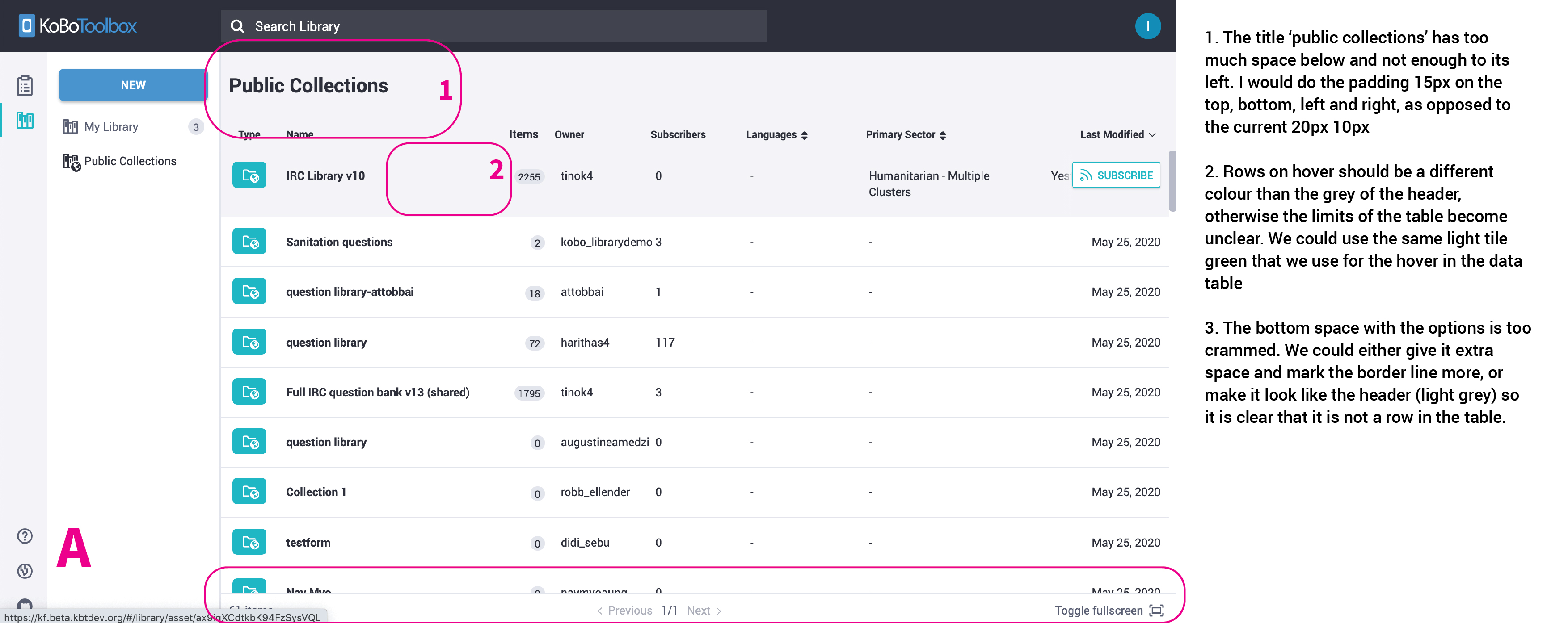 Libraries beta UX/UI review · Issue #3000 · kobotoolbox/kpi · GitHub