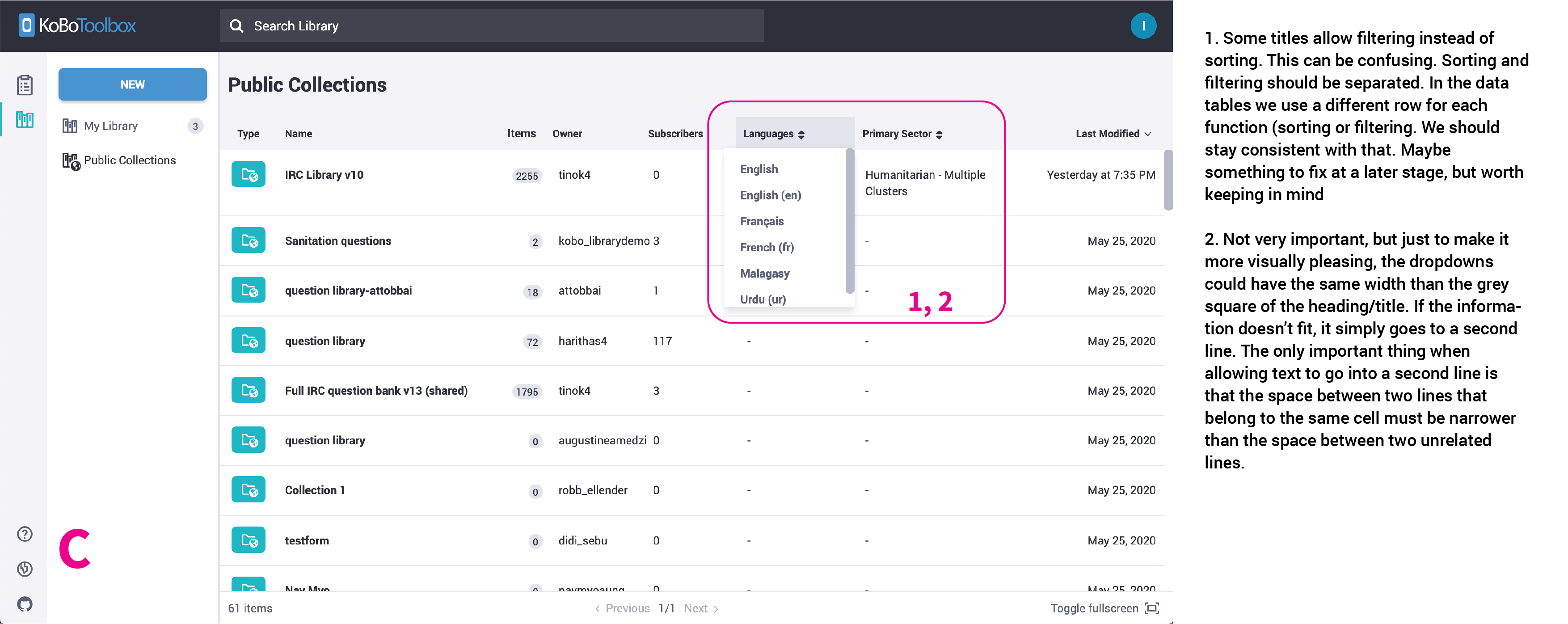 Libraries beta UX/UI review · Issue #3000 · kobotoolbox/kpi · GitHub