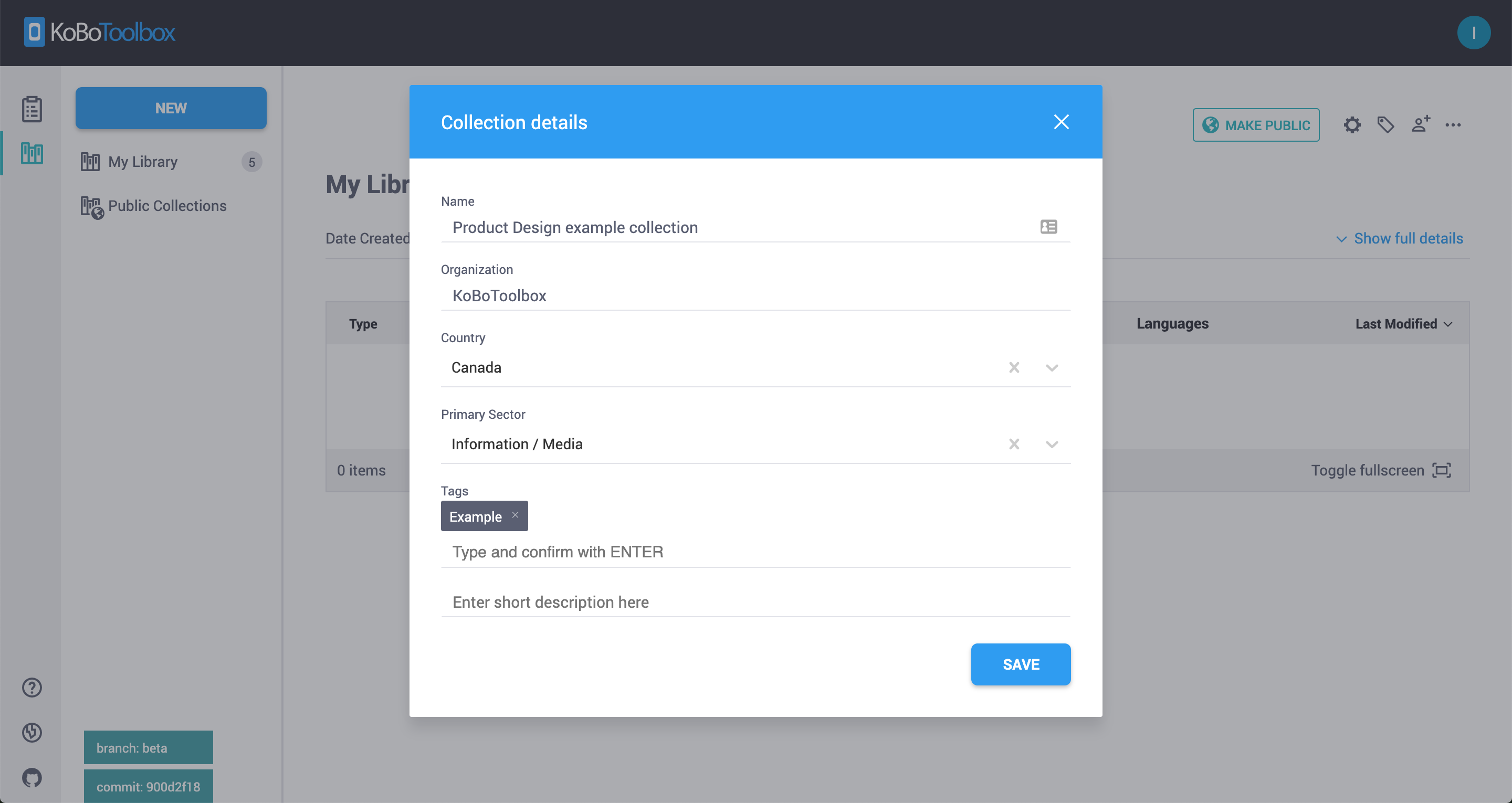 "Collection details" should appear when blocking "make public" due to missing metadata · Issue ...