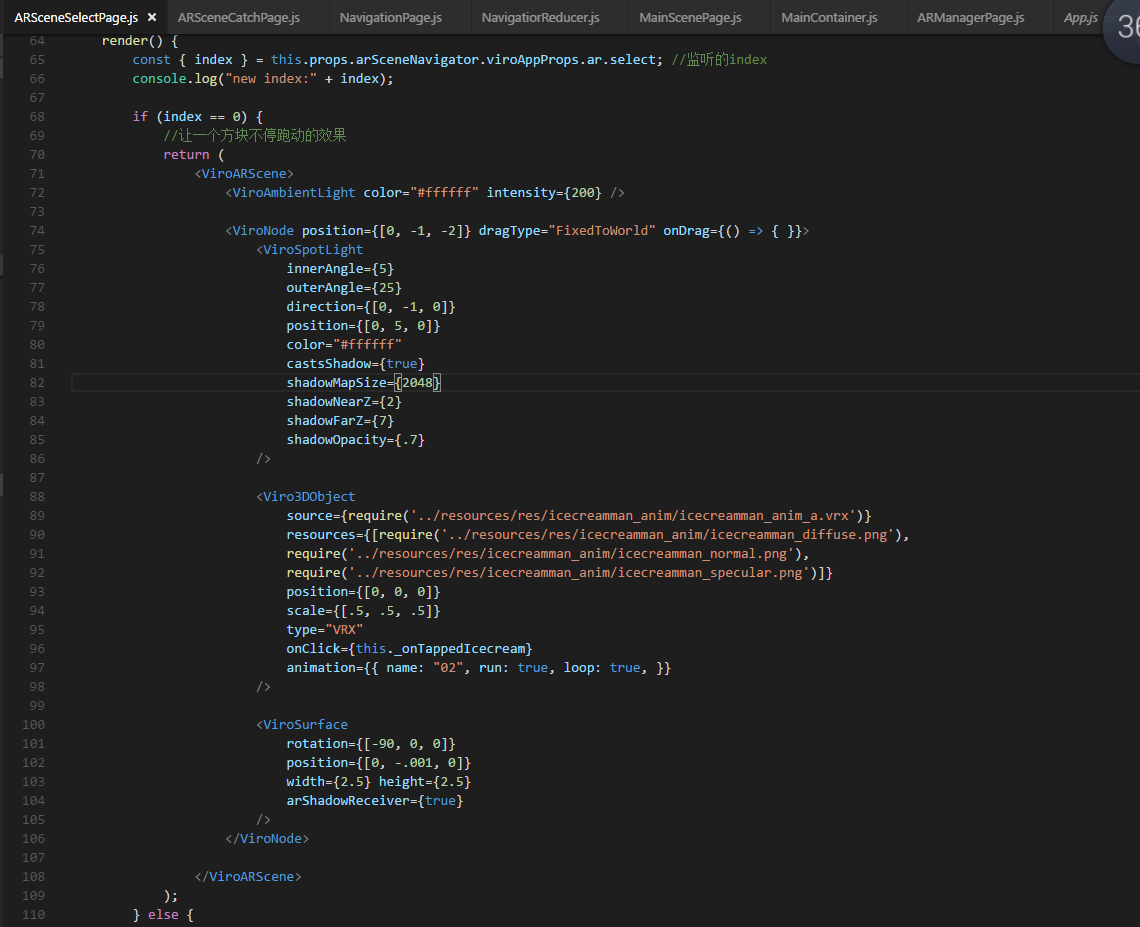 using viro with redux ,when i pop out the ViroARSceneNavigator from the ...