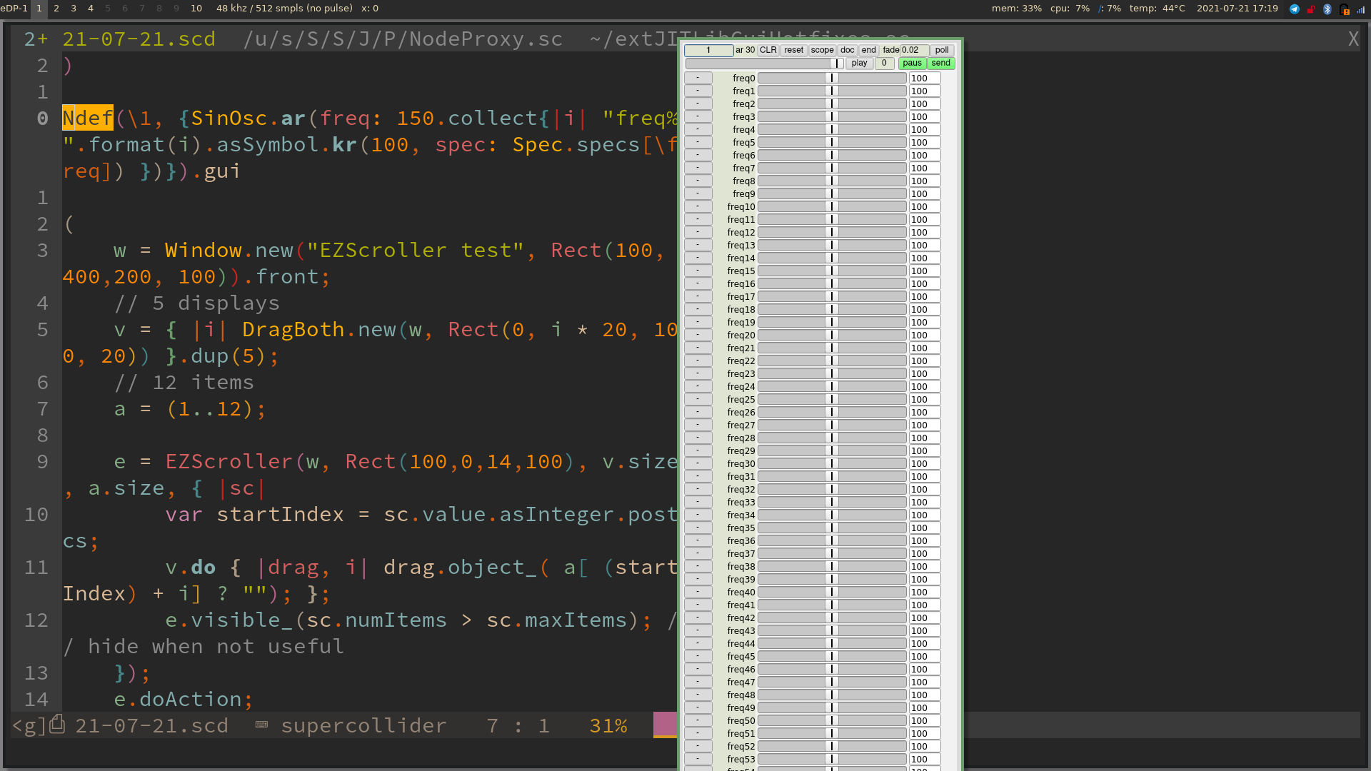 NdefParamGui not detecting overflow (and thus not showing scrollbar in Ndef's gui) · Issue #5517 ...