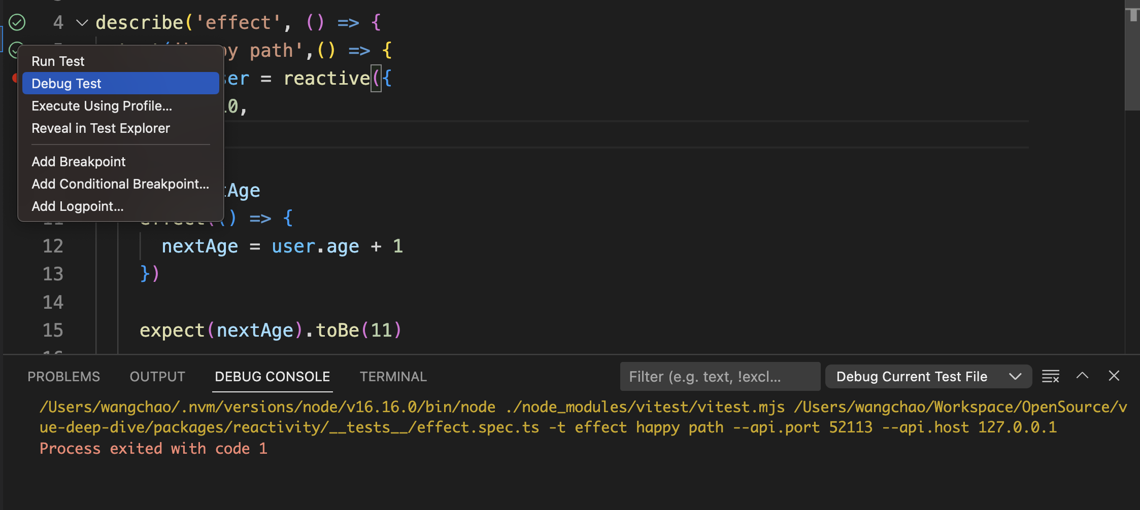 Breakpoints Are Invalid In Vscode · Issue 132 · Vitest Devvscode · Github