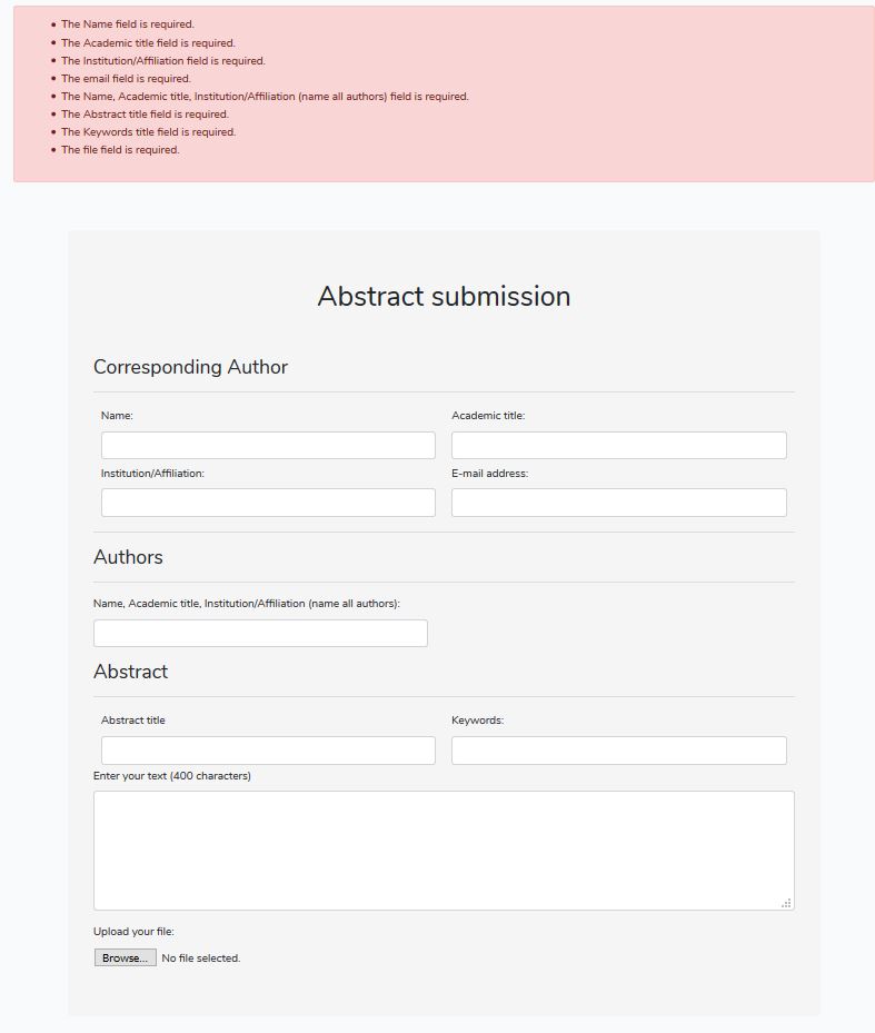 GitHub - Igor-Butorac/Form-for-abstract-submission: Form for abstract ...