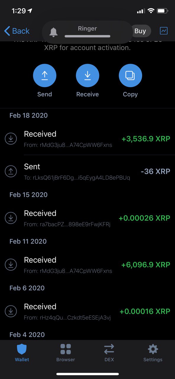 [XRP] Does not have all the transactions in transaction history · Issue ...