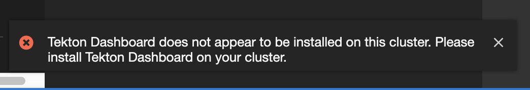 Unable To Launch Tekton Dashboard From Codewind Workspace In Codereadyworkspaces · Issue 2333