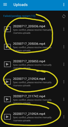 Upload large mp4 finished with error message · Issue #6405 · nextcloud/android · GitHub