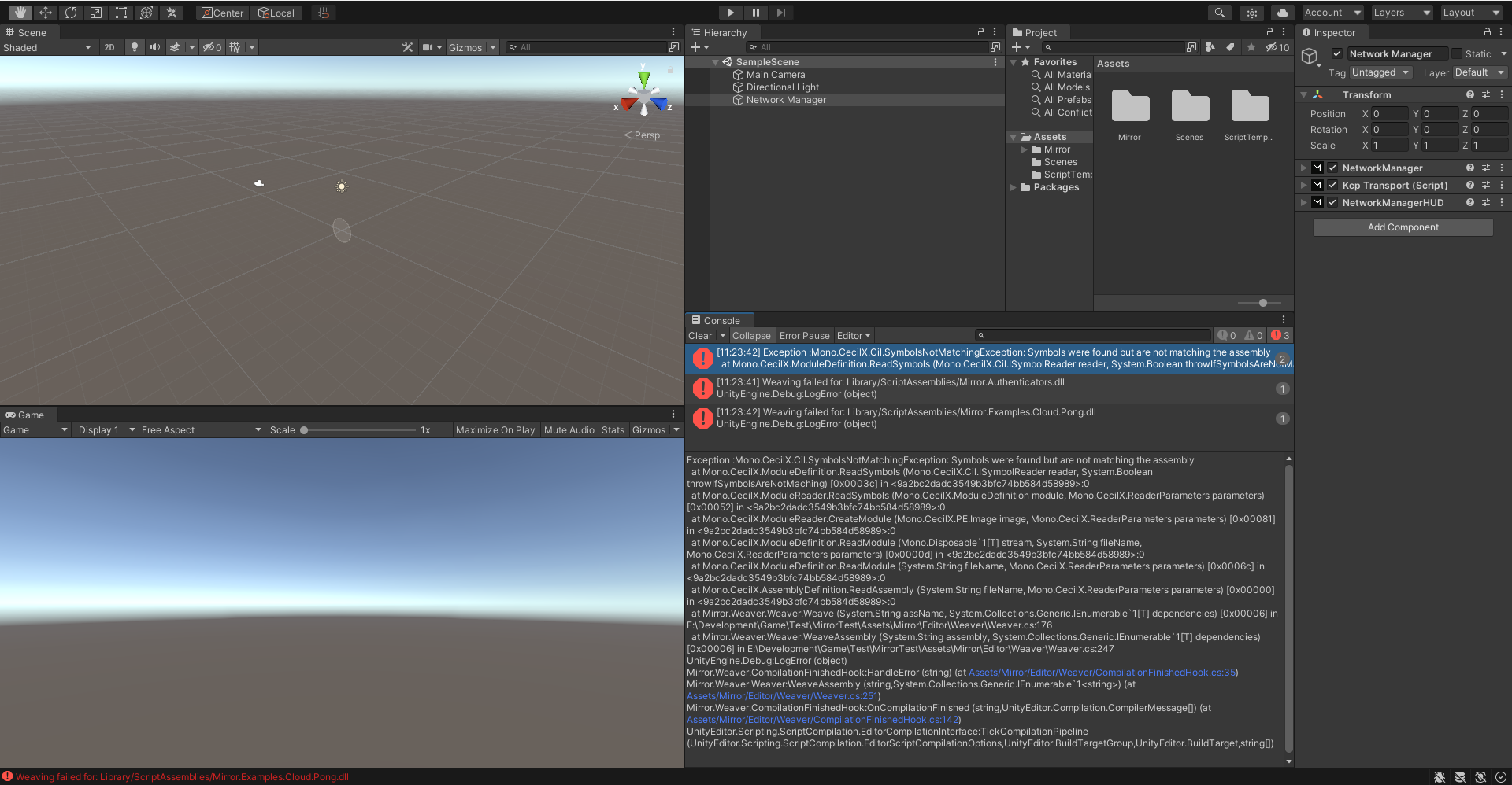 Can't enter play mode until weaver issues are resolved · Issue #2740 ...