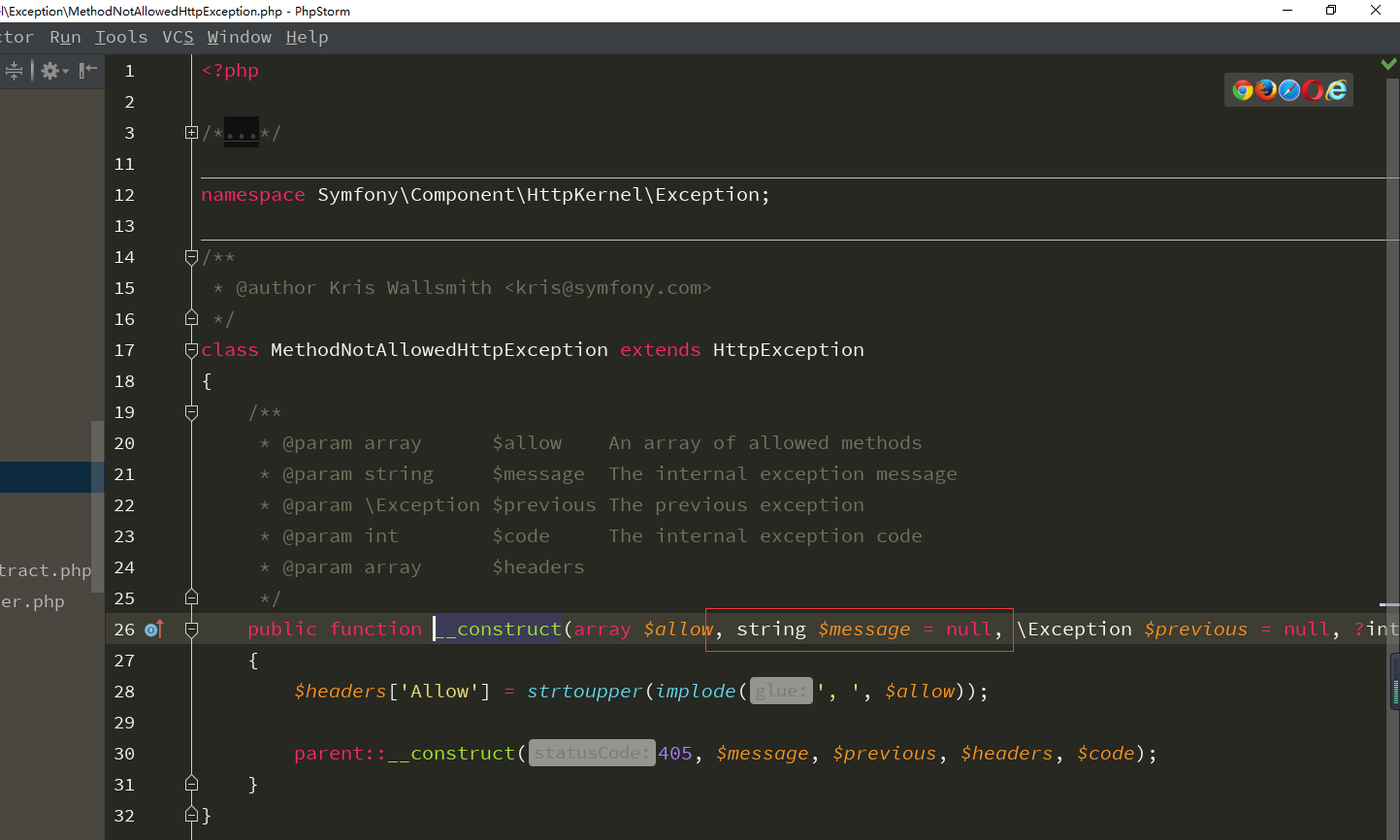 When accessing a route that does not have an action method (HTTP 405), no exception message is ...