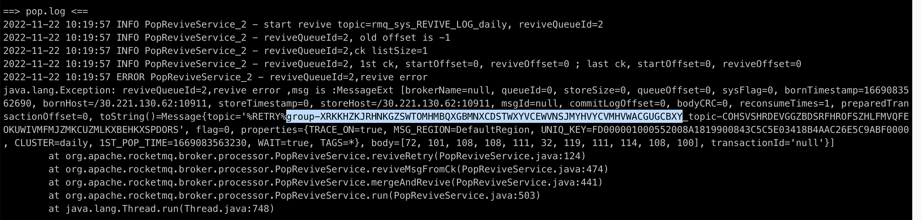 Support long length group and topic for pop mode consumption · Issue #5568 · apache/rocketmq ...