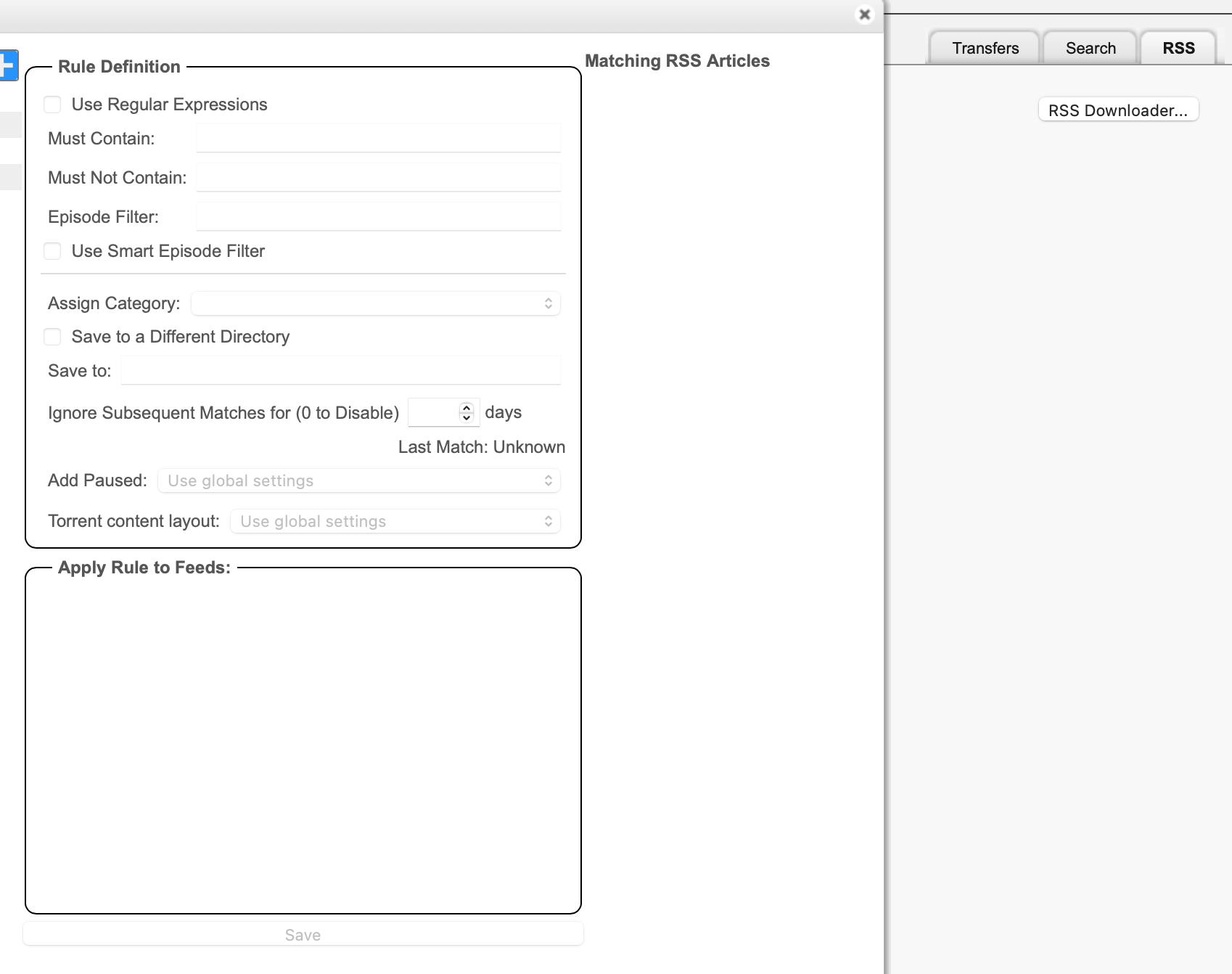 RSS downloader · Issue #768 · VueTorrent/VueTorrent · GitHub