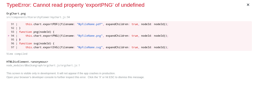 Error children expanded on export - React · Issue #436 · BALKANGraph/OrgChartJS · GitHub