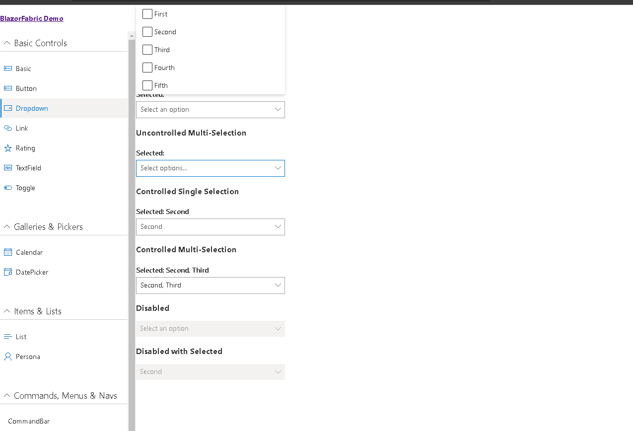 DropDown FlyOut isn't on right position · Issue #78 · BlazorFluentUI/BlazorFluentUI · GitHub