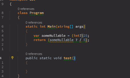 in code breaks code highlighting · Issue #2976 · dotnet/vscode-csharp · GitHub