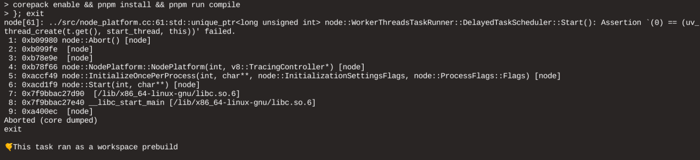 Prebuild fails when trying to use pnpm · Issue #8353 · gitpod-io/gitpod · GitHub