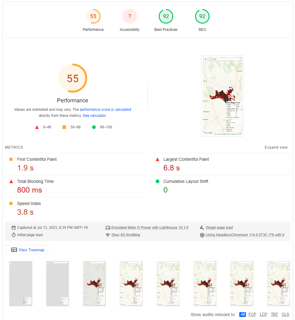 Improve mobile site performance · Issue #203 · LukePrior/nbn-upgrade-map · GitHub