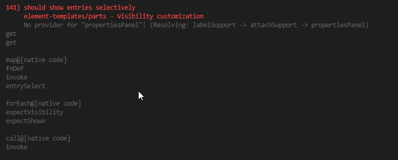 tests partly failing · Issue #312 · bpmn-io/bpmn-js-properties-panel ...