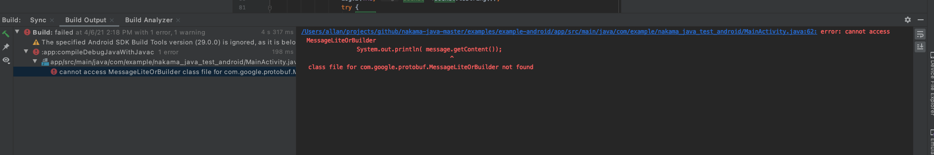 Android build failure due to protobuf-javalite · Issue #52 · heroiclabs/nakama-java · GitHub