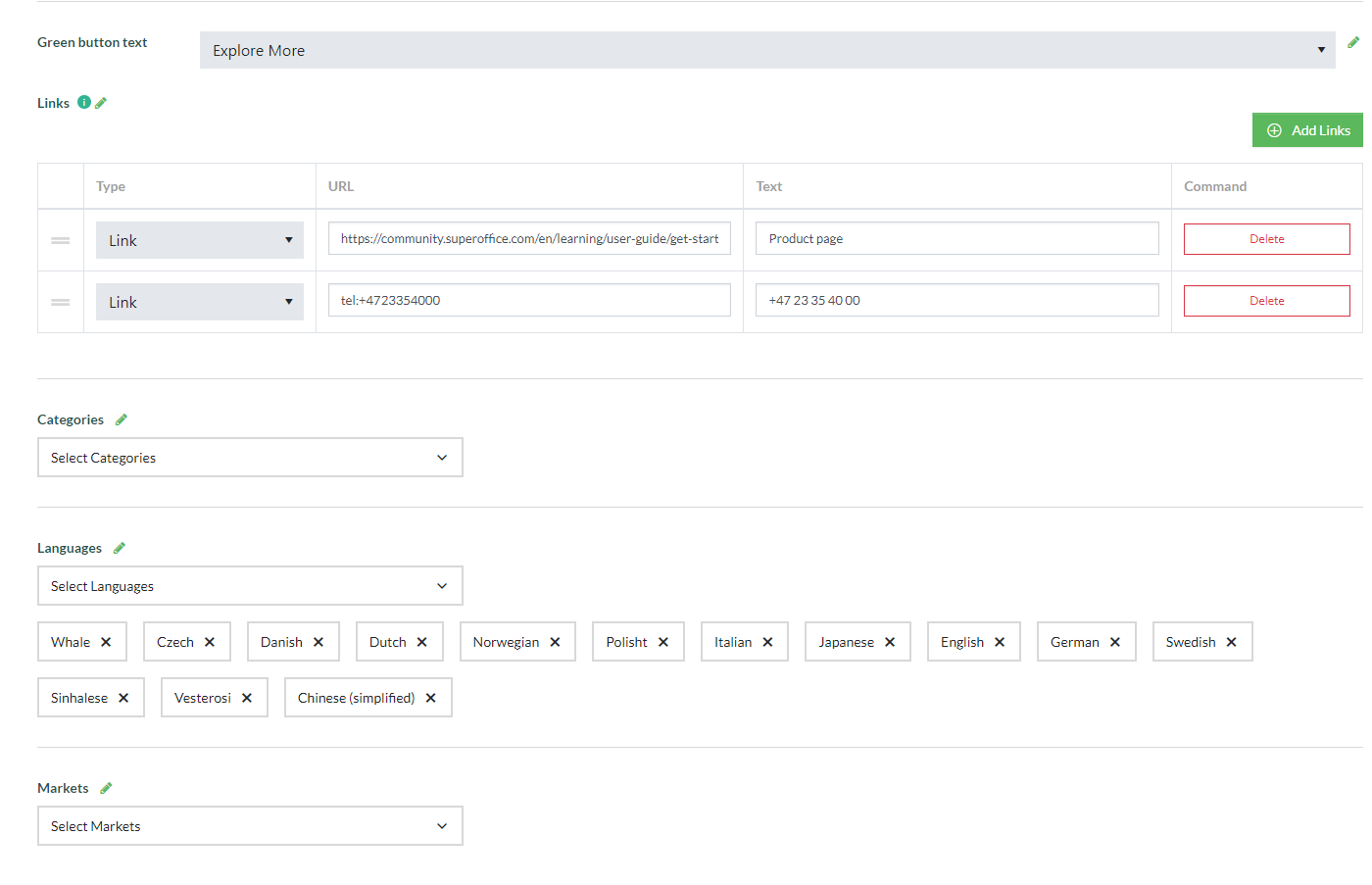 Update app specific page to match new and changed fields for 1.9 · Issue #520 · SuperOfficeDocs ...