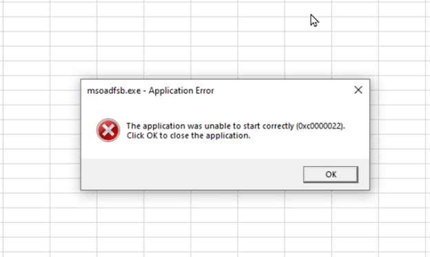 Our Excel add-in crashes for a client on version 2108 with build number ...