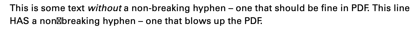 non-breaking hyphen does not render correctly · Issue #2379 · bpampuch ...