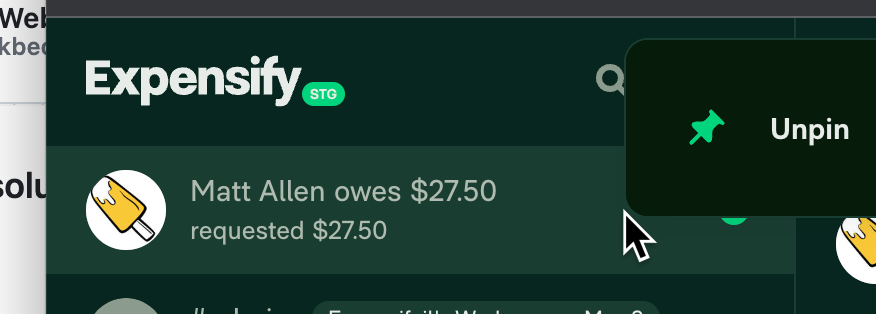 [$1000] Web - LHN- There is no pin icon on LHN for pinned IOU threads · Issue #20255 · Expensify ...