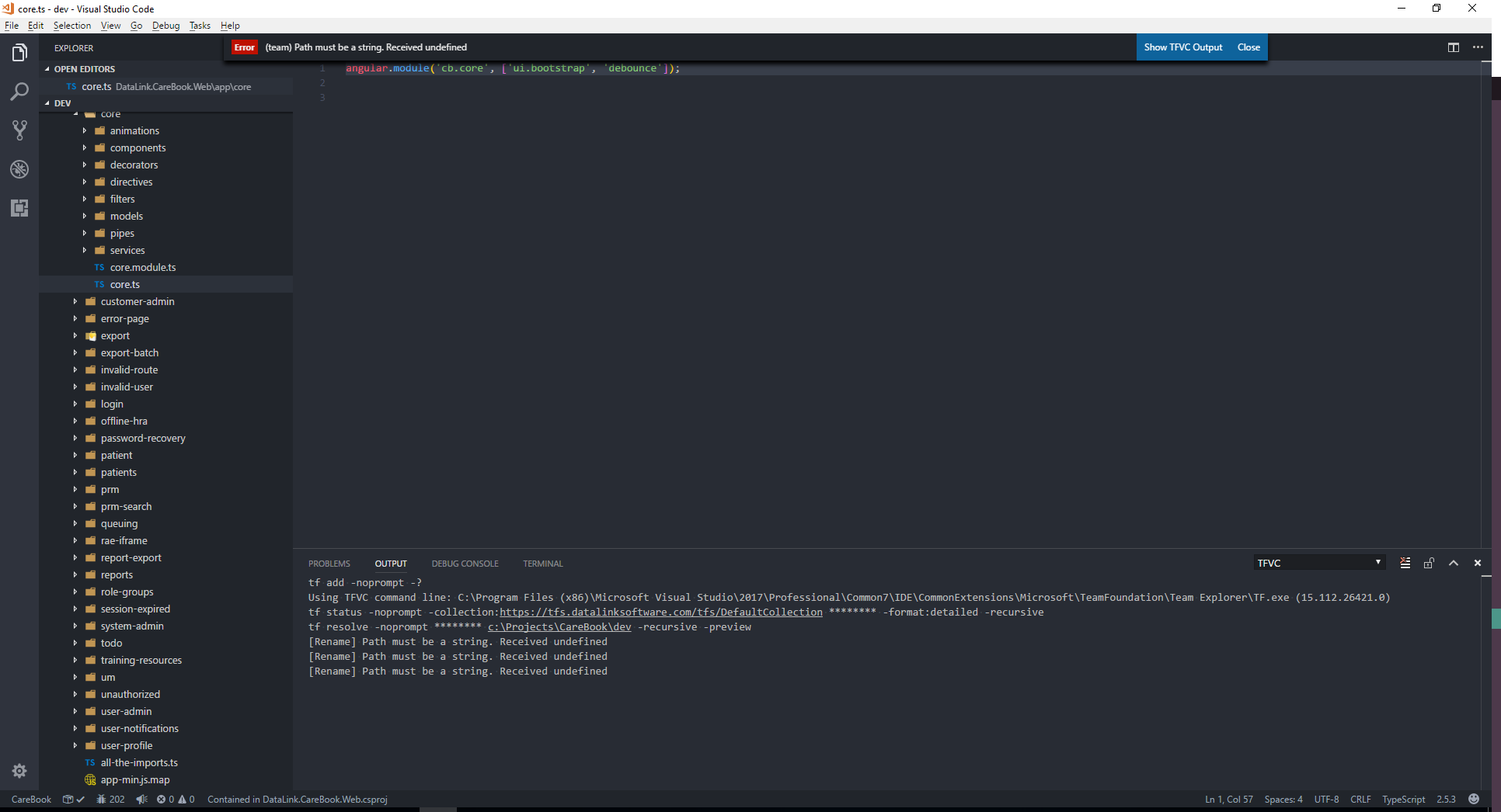 Team Path Must Be A String Received Undefined · Issue 326 · Microsoft Azure Repos Vscode