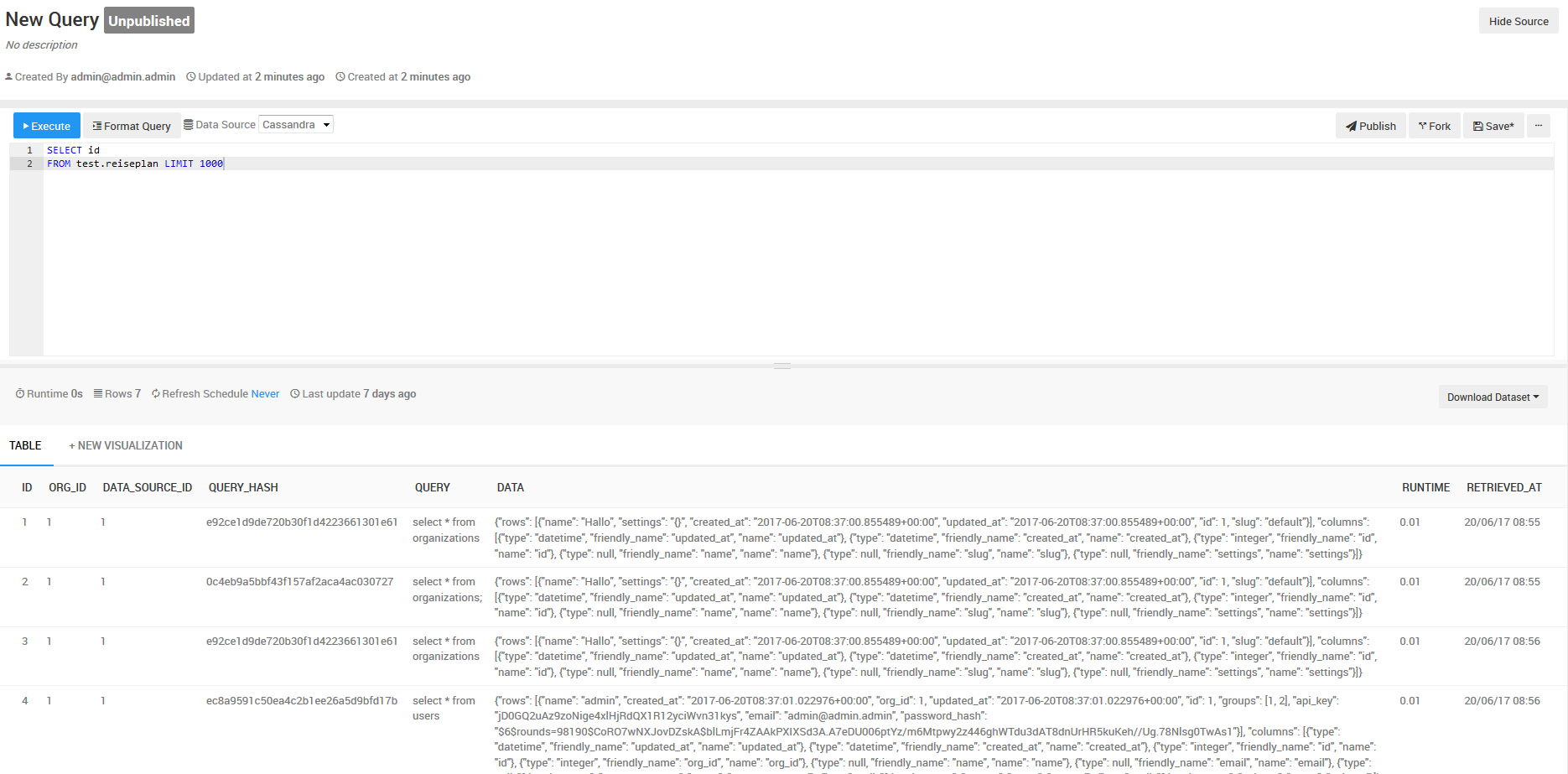 Security: List of users returned instead of cassandra response · Issue #1844 · getredash/redash ...