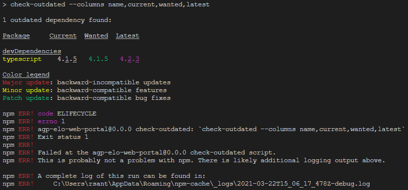 Add option to not fail if wanted is met · Issue #7 · jens-duttke/check-outdated · GitHub