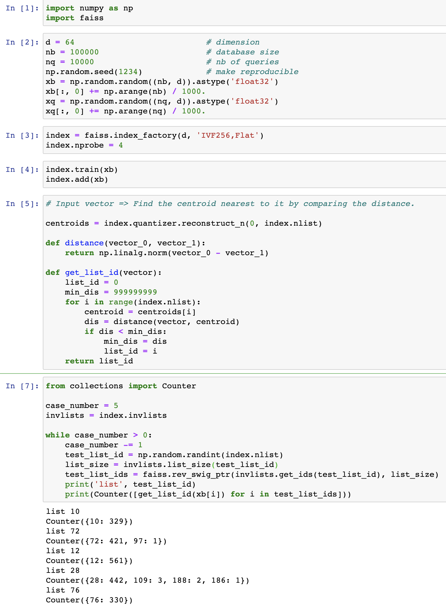 There are a few vectors in the invlists that are closer to the center of other lists. · Issue ...