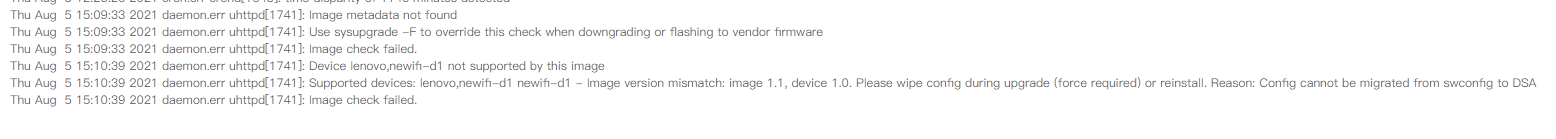 编译成功的Newifi D1固件不能使用 · Issue #7606 · coolsnowwolf/lede · GitHub