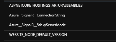 Unable to read Azure:SignalR:ConnectionString from Azure App Service Configuration Application ...