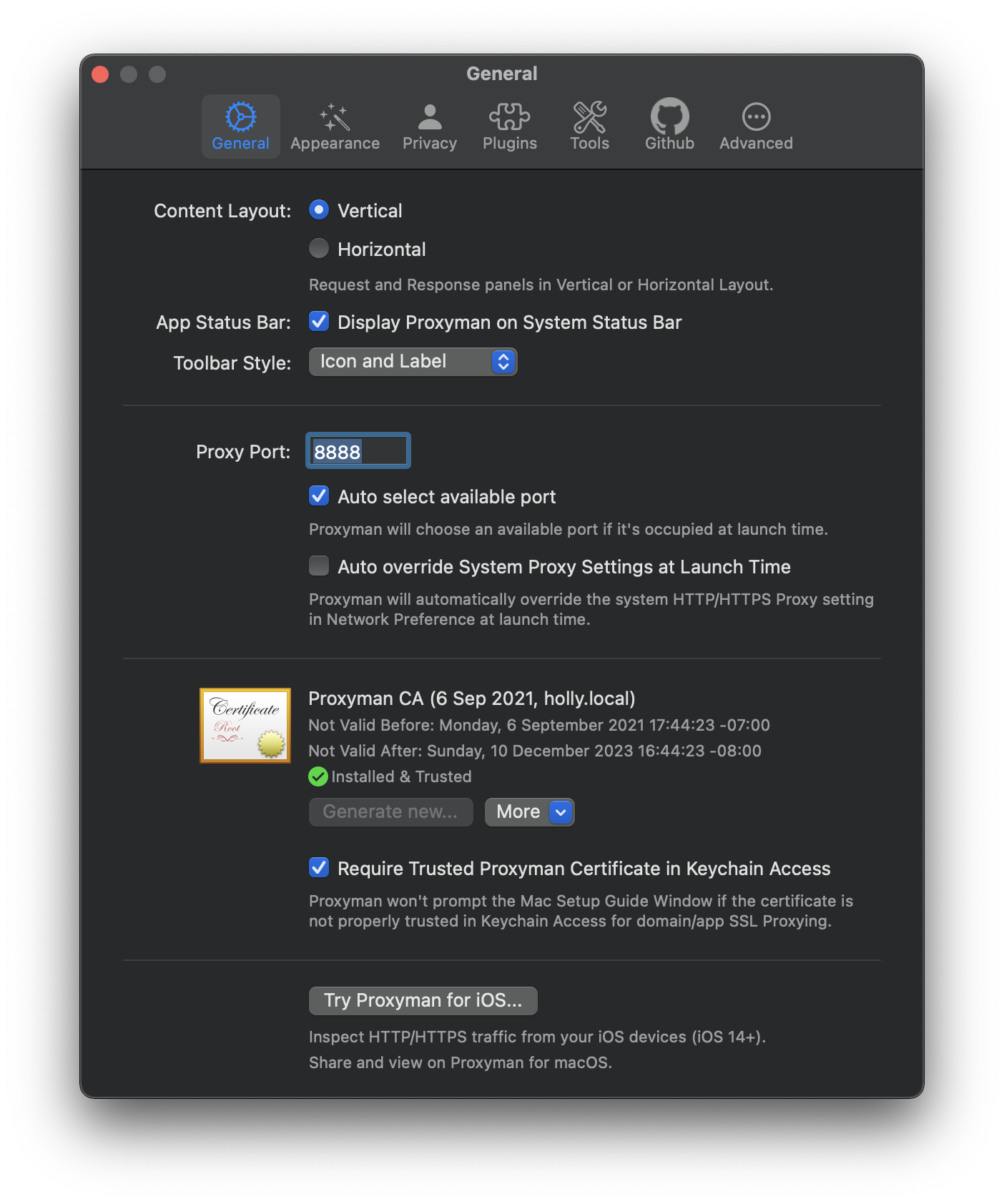Trouble Ssl Proxying Ios Device Through Proxyman · Issue 978 · Proxymanappproxyman · Github 