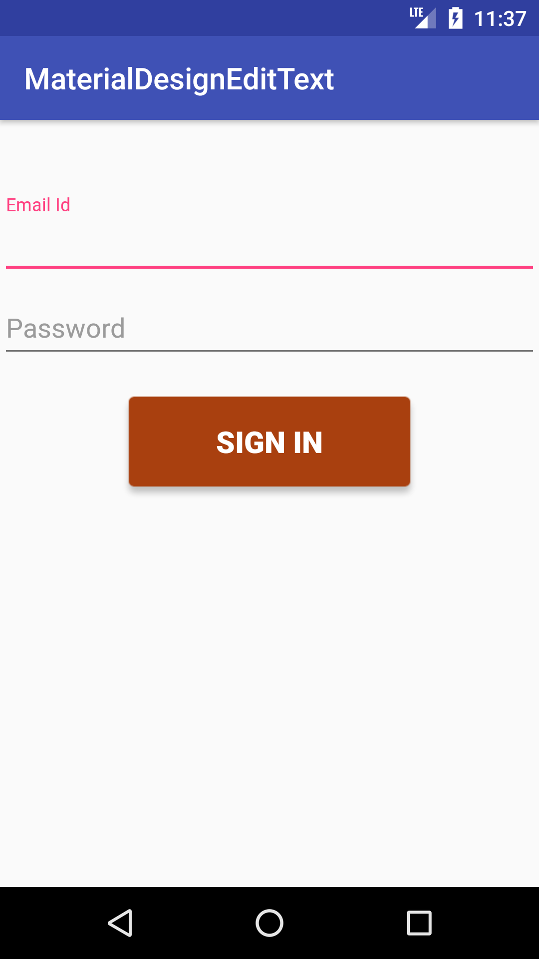 GitHub - rohan5576/MaterialDesignEditText: EditText using MaterialDesign