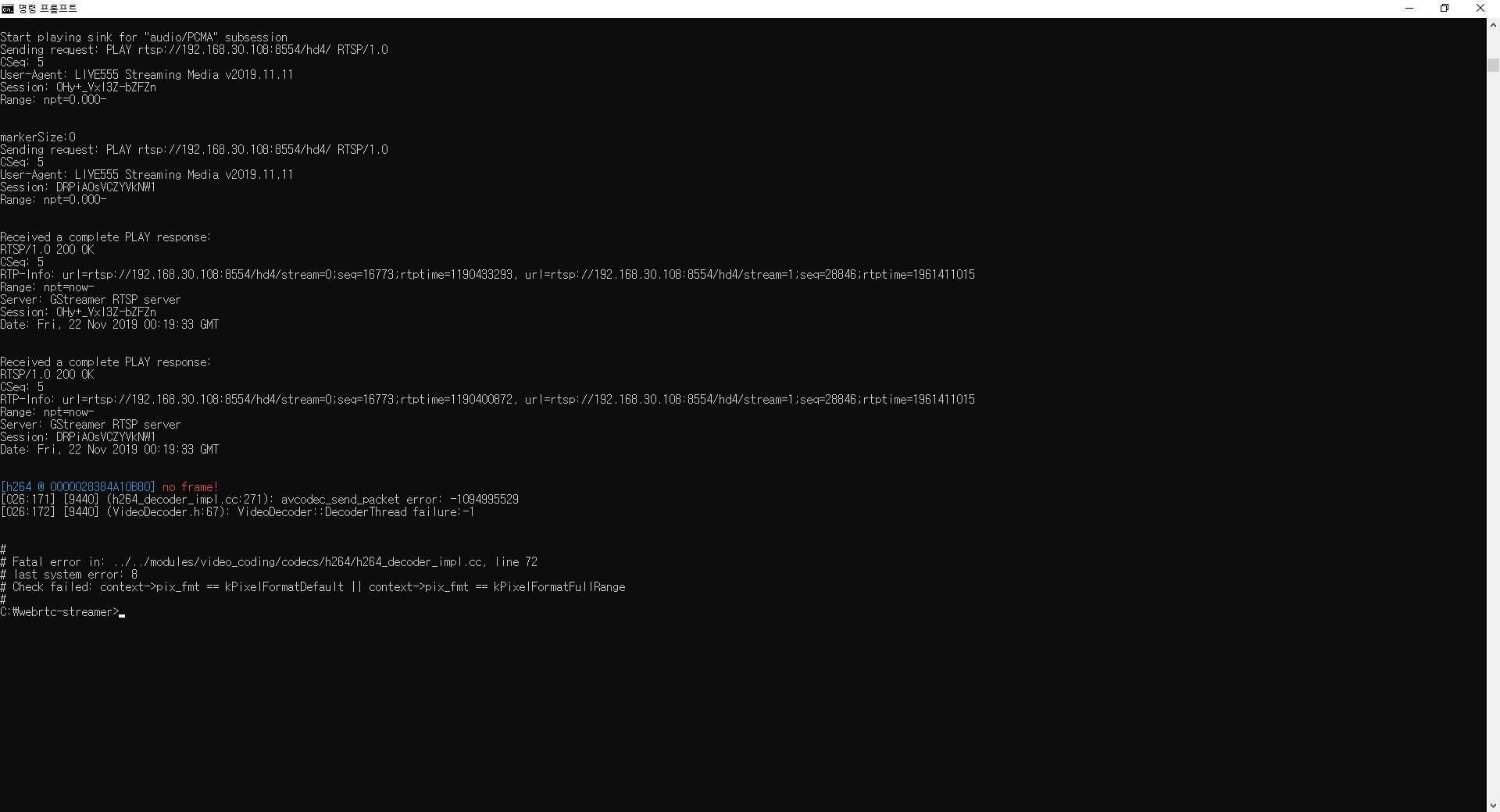 jpeg Error · Issue #284 · mpromonet/webrtc-streamer · GitHub