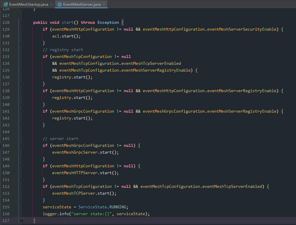 [feature] Start Concrete Server By Configuration · Issue 1527 · Apache Eventmesh · Github