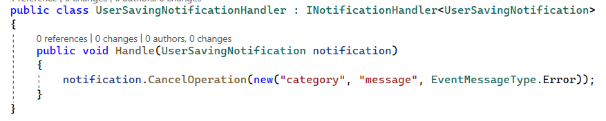 Umbraco throws an exception when user saving is cancelled from a UserSavingNotification handler ...