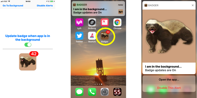 GitHub - ClosureOne/Badger: Sample iOS Swift app for Notifications and ...
