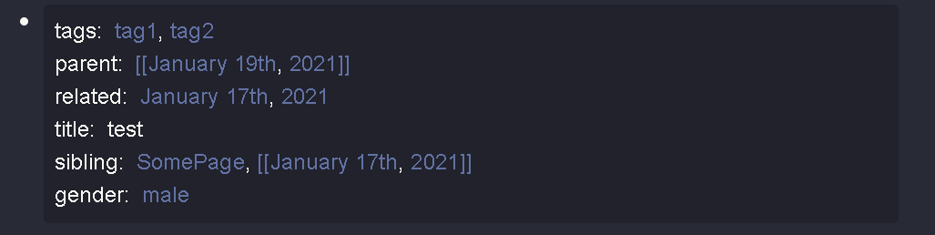 In page properties, comma is recognized as a separator even when enclosed in [[]] · Issue #1156 ...