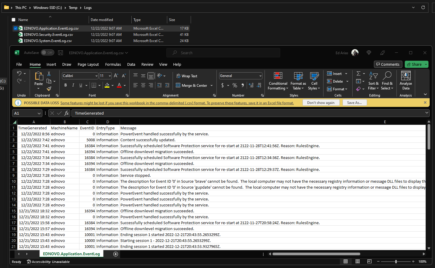 GitHub - edariasdev/Get-Event-Logs: Dumps local or remote events to a ...