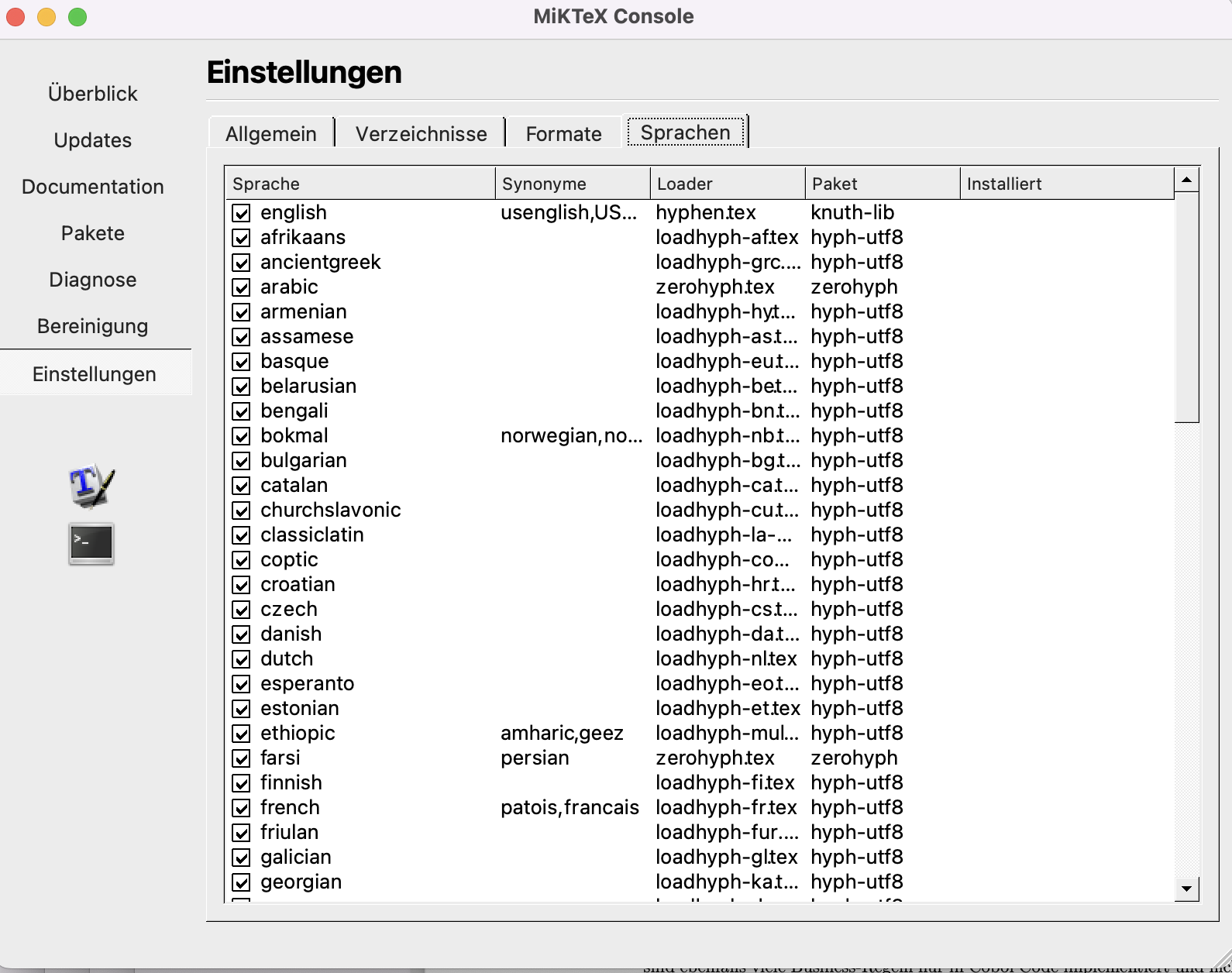 Question - Docker miktex: Install language hyphenation · Issue #1100 · MiKTeX/miktex · GitHub