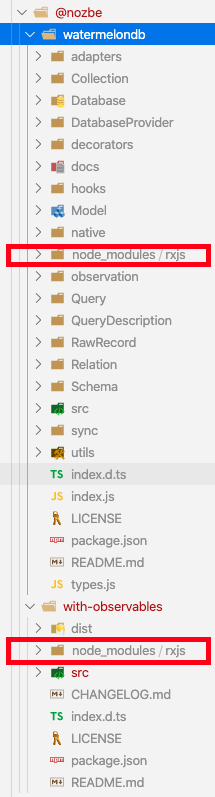 rxjs as peer dependecy · Issue #669 · Nozbe/WatermelonDB · GitHub