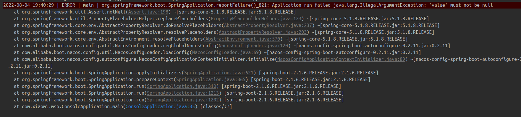 spring cloud中使用nacos， nacos无法读取application.yml中的nacos配置, 启动报错 · Issue #260 · nacos-group/nacos ...