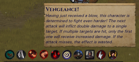 [Graphical Issue] The icon for 'Vengeance' during a battle is a square ...