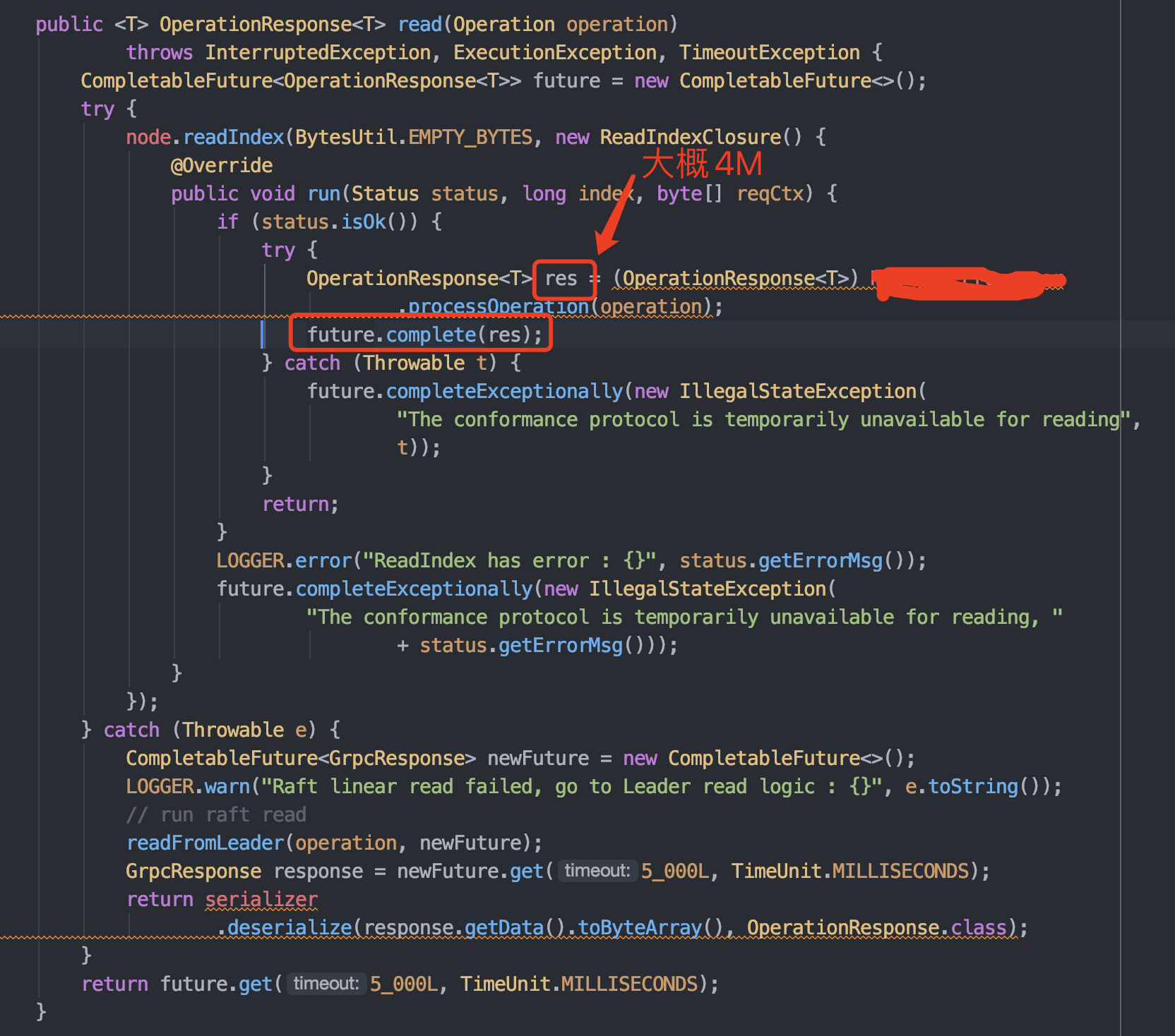 【内存泄露】使用ReadIndex读操作OOM · Issue #618 · sofastack/sofa-jraft · GitHub