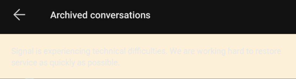 Service Issue Notification Not Readable on Dark Mode Theme. · Issue #11258 · signalapp/Signal ...